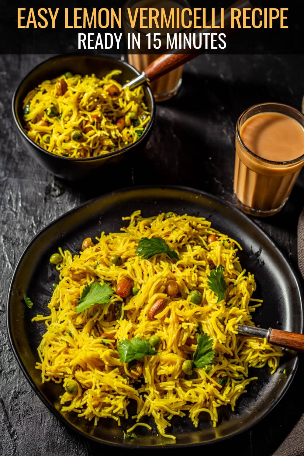 Semiya Upma (Lemon Vermicelli) - Simple Indian Meals