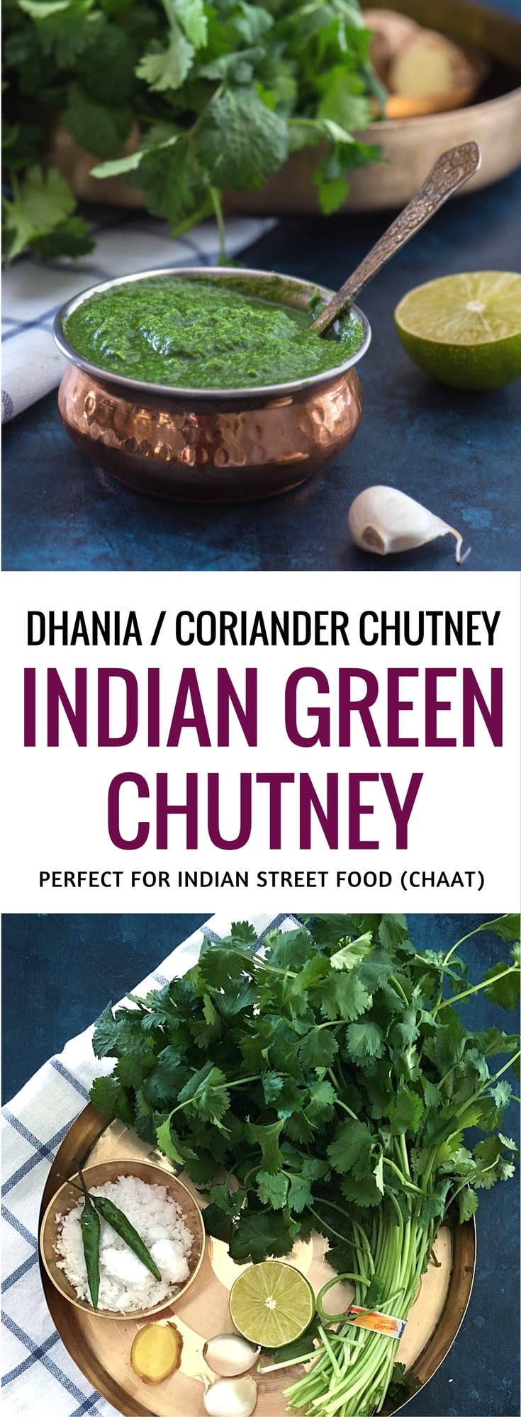 Coriander chutney recipe - How to make Indian green chutney for chaat
