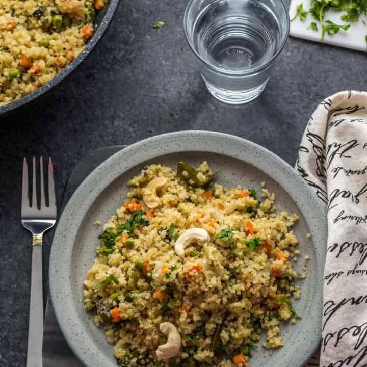 30-minute Vegetable Quinoa Pulao (Pilaf) - Simple Indian Meals