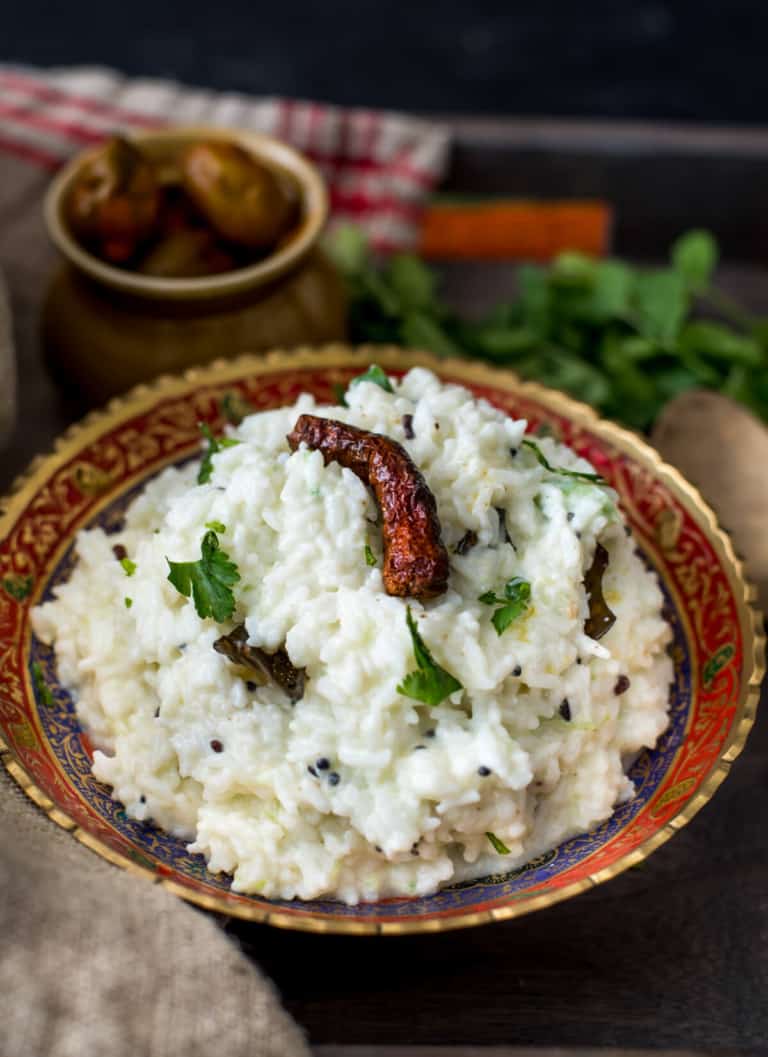 Curd / Yogurt Rice Recipe (Thayir Sadam) - Simple Indian Meals