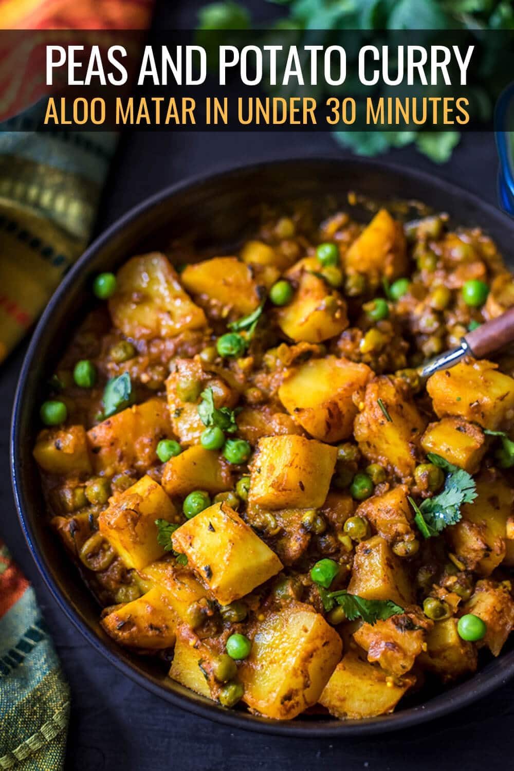 30-minute Instant Pot Aloo Matar Recipe - Simple Indian Meals
