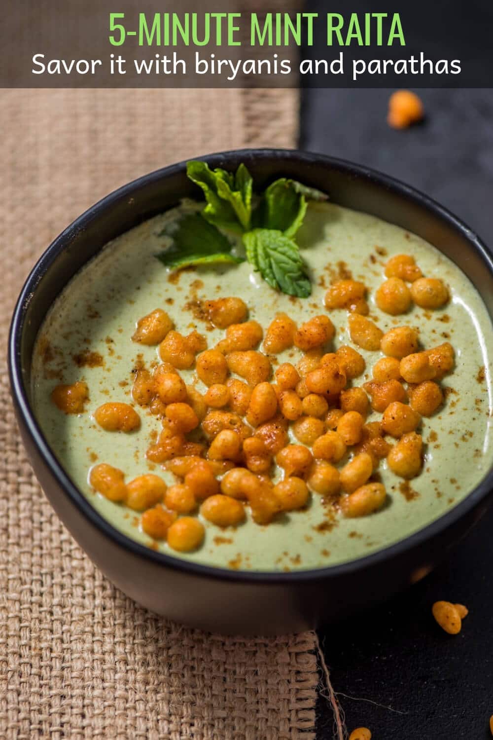 Delicious Pudina / Mint Raita - Simple Indian Meals