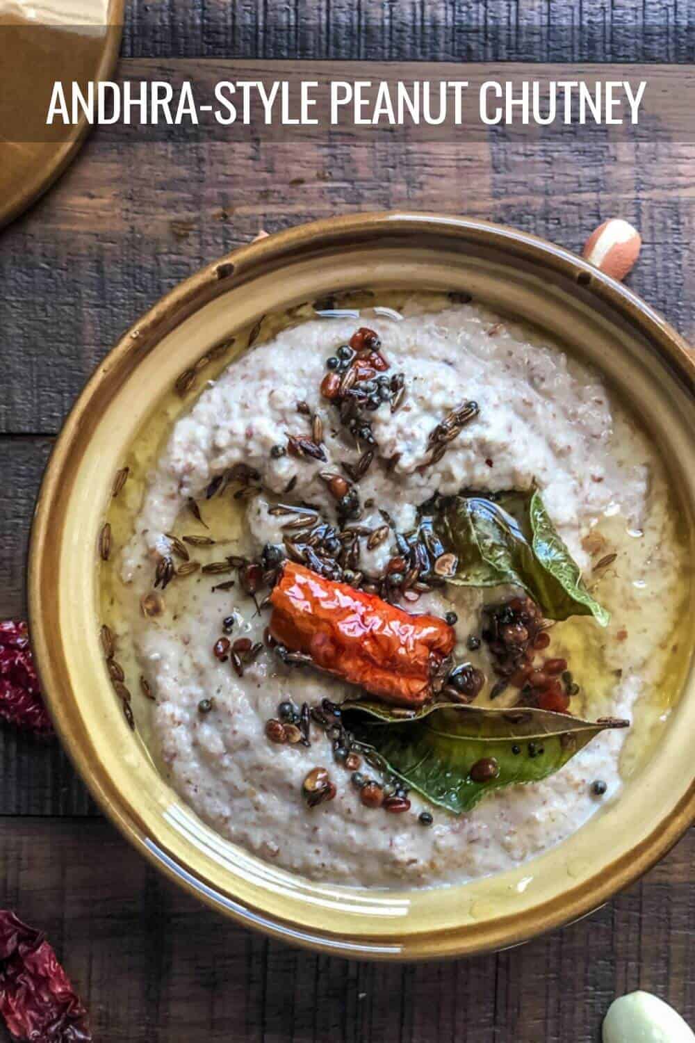 Andhra Style Peanut Chutney Without Coconut - Simple Indian Meals