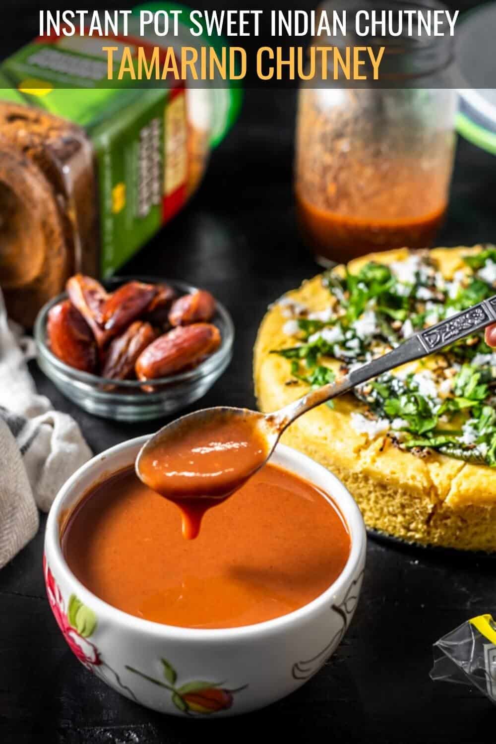 Sweet Tamarind Chutney With Dates (Imli Chutney) - Simple Indian Meals