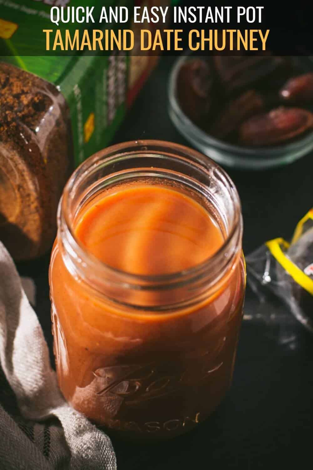 Sweet Tamarind Chutney With Dates (Imli Chutney) - Simple Indian Meals