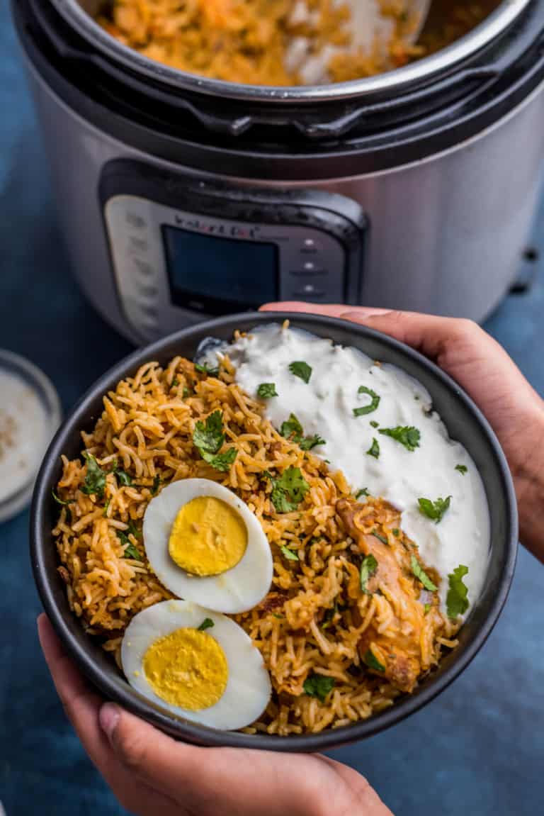 Authentic Instant Pot Chicken Biryani - Simple Indian Meals