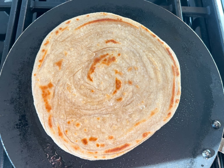 Lachha paratha (Layered Indian Flatbread) - Simple Indian Meals