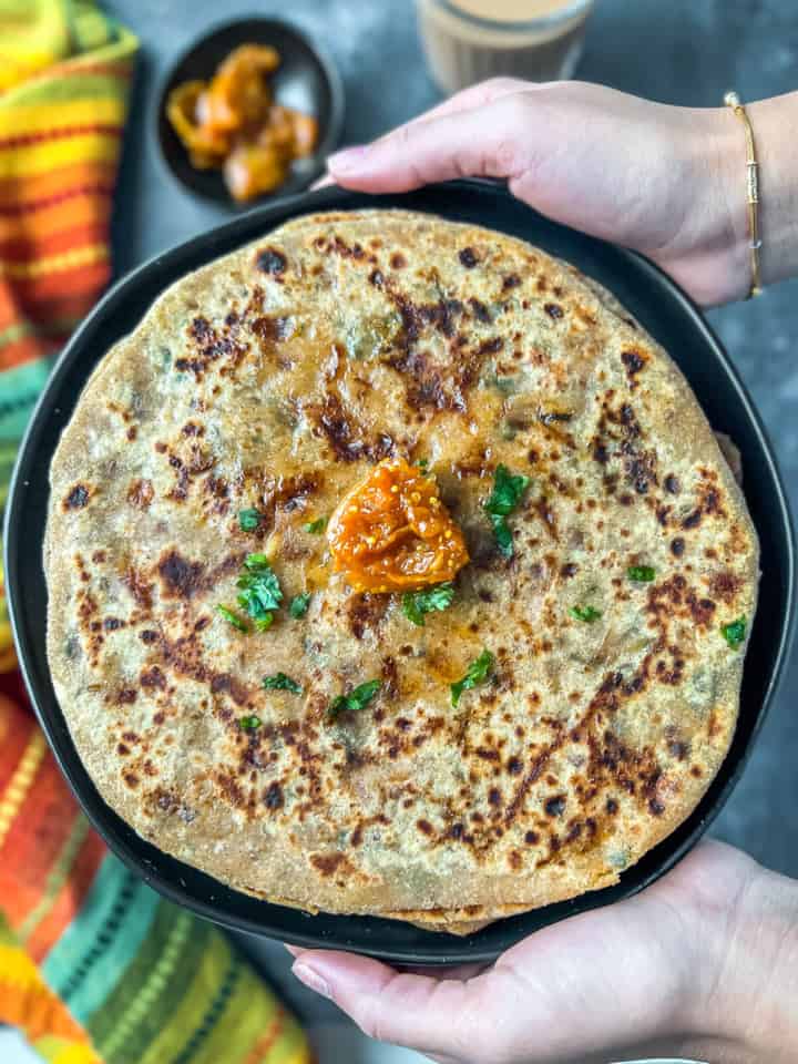Easy Stuffed Cheese paratha - Simple Indian Meals