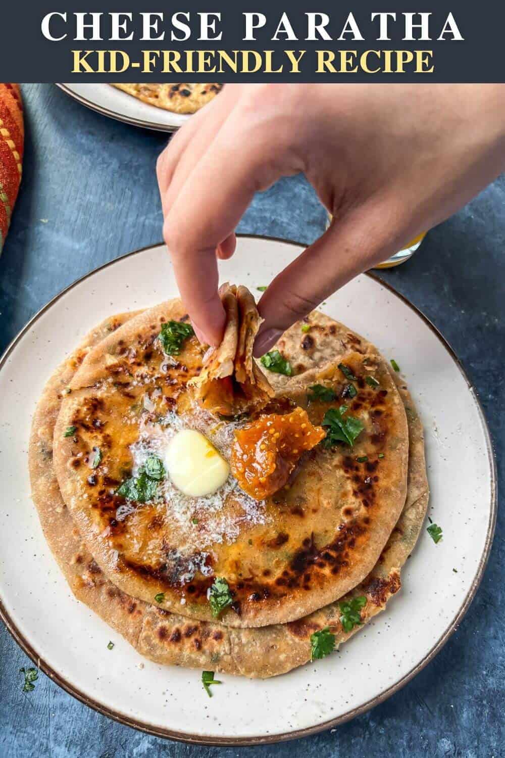 Easy Stuffed Cheese paratha - Simple Indian Meals