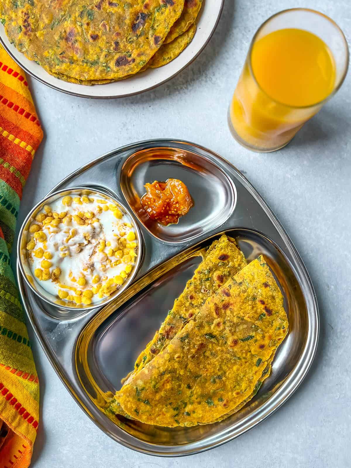 Methi Paratha (Fenugreek flatbread) - Simple Indian Meals